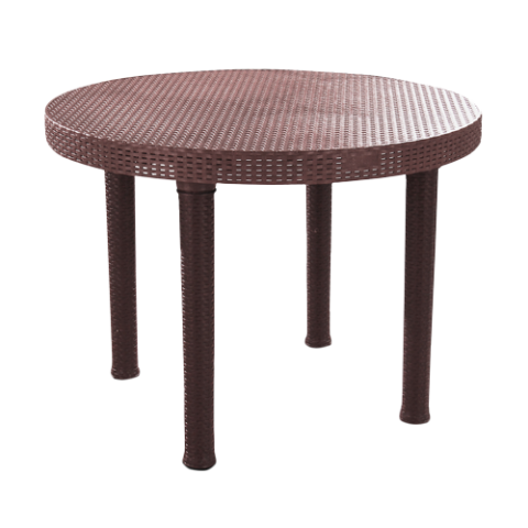 Coffee Table Round (Rattan Surface) 40 inches | Jolly Plastic